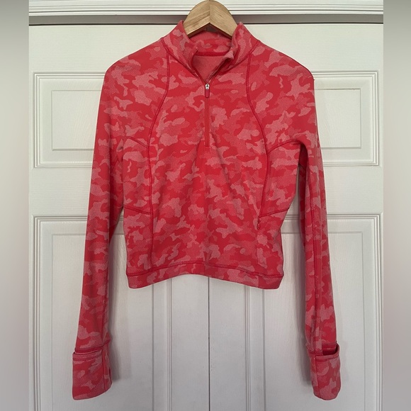 lululemon athletica | Tops | Lululemon Its Rulu Run Cropped Half Zip In ...